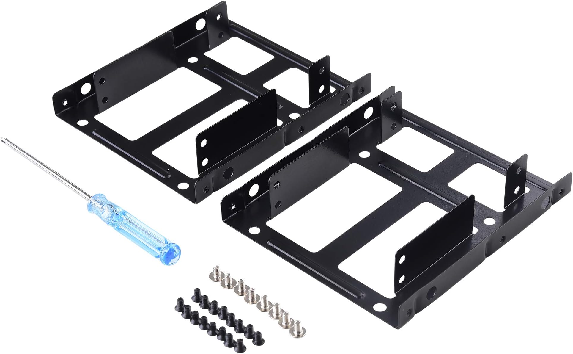 Amazon.com: SNANSHI 2.5 to 3.5 Hard Drive Adapter, Dual SSD Mounting ...