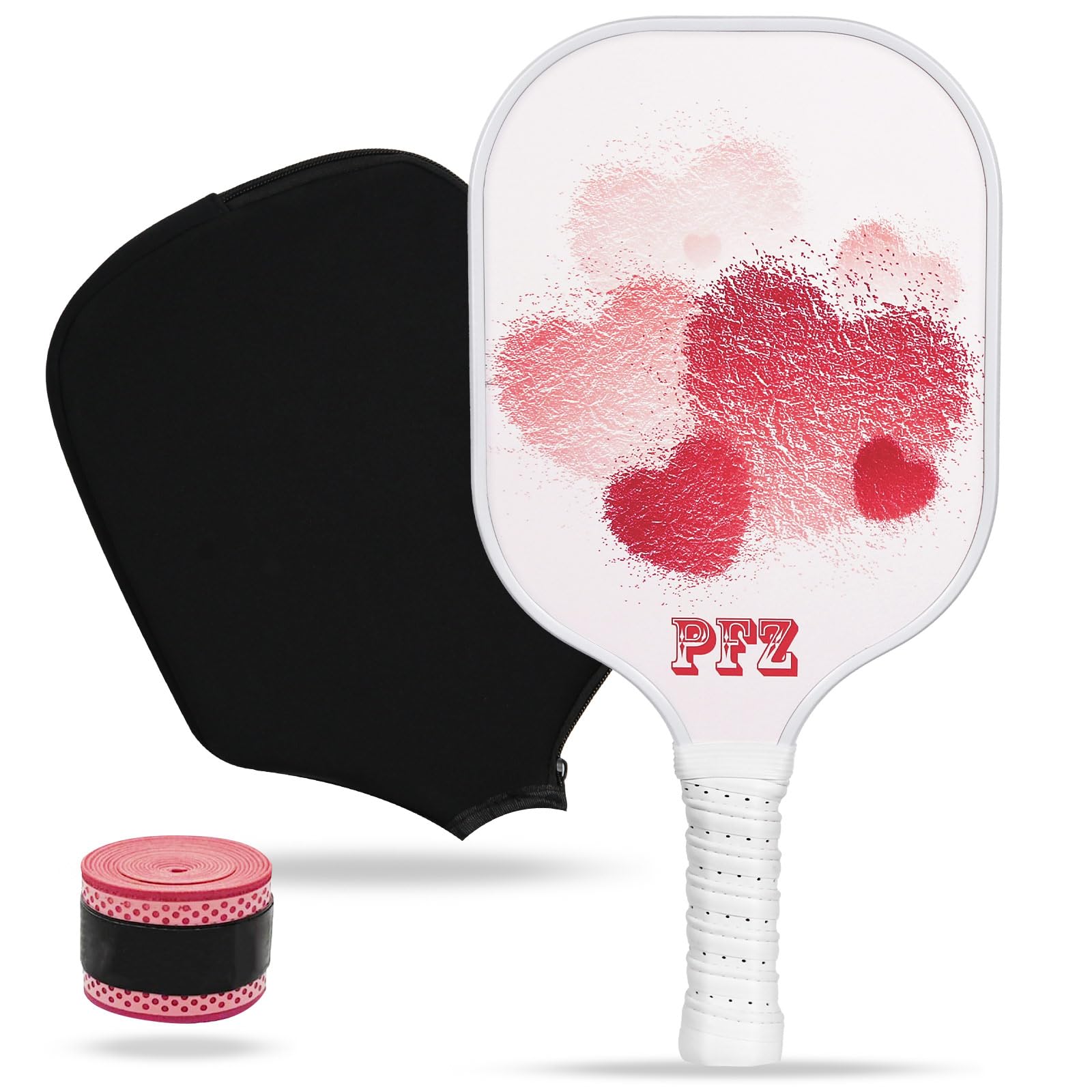 Pickleball Paddle Carbon Fiber Lightweight Rackets for Women Pink Love ...