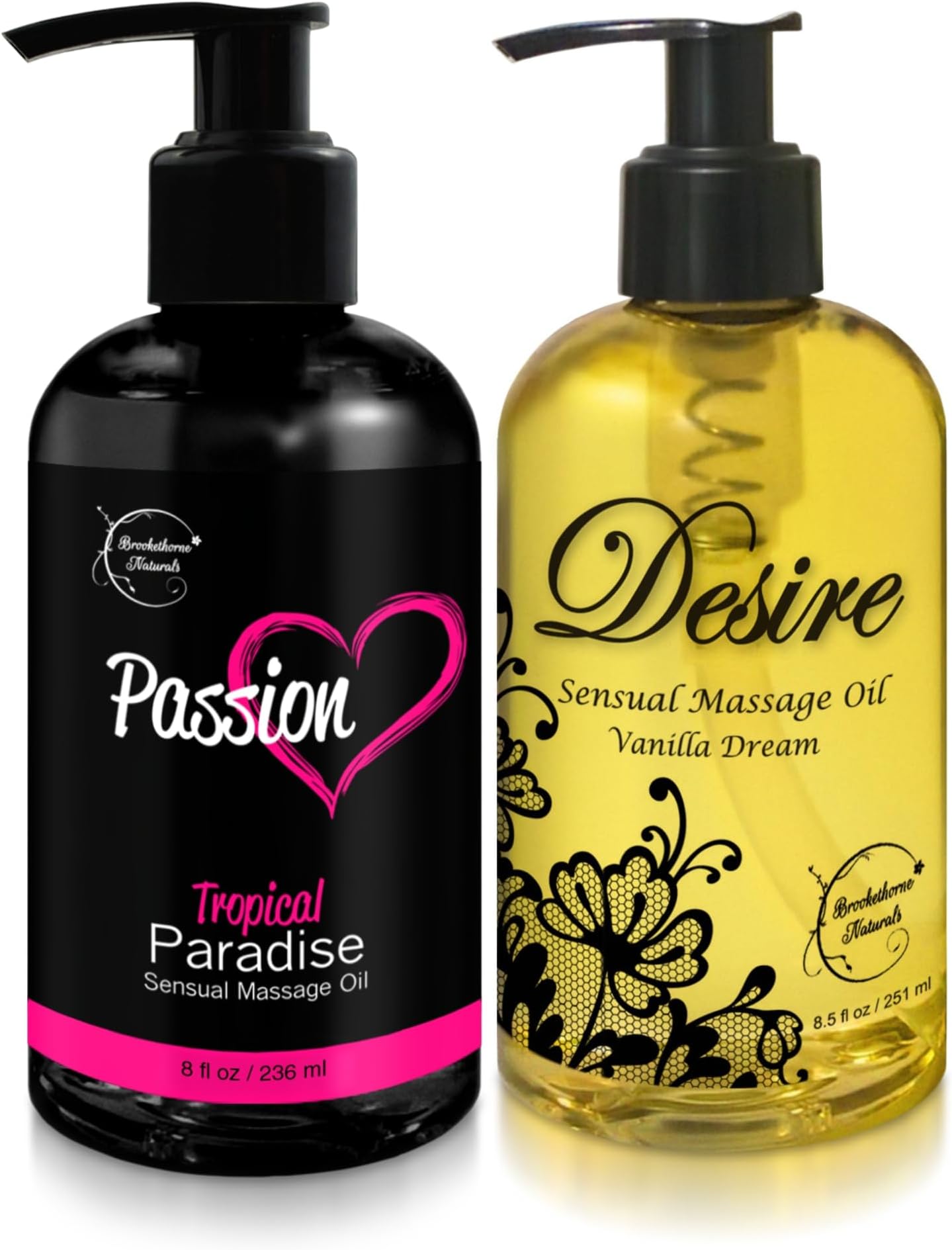 Amazon.com: Date Night Sensual Indulgence Bundle: Passion Tropical & Desire Vanilla Massage Oils ...