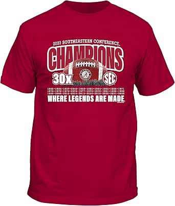 Amazon.com: New World Graphics SEC Football Championship 23 Crimson ...