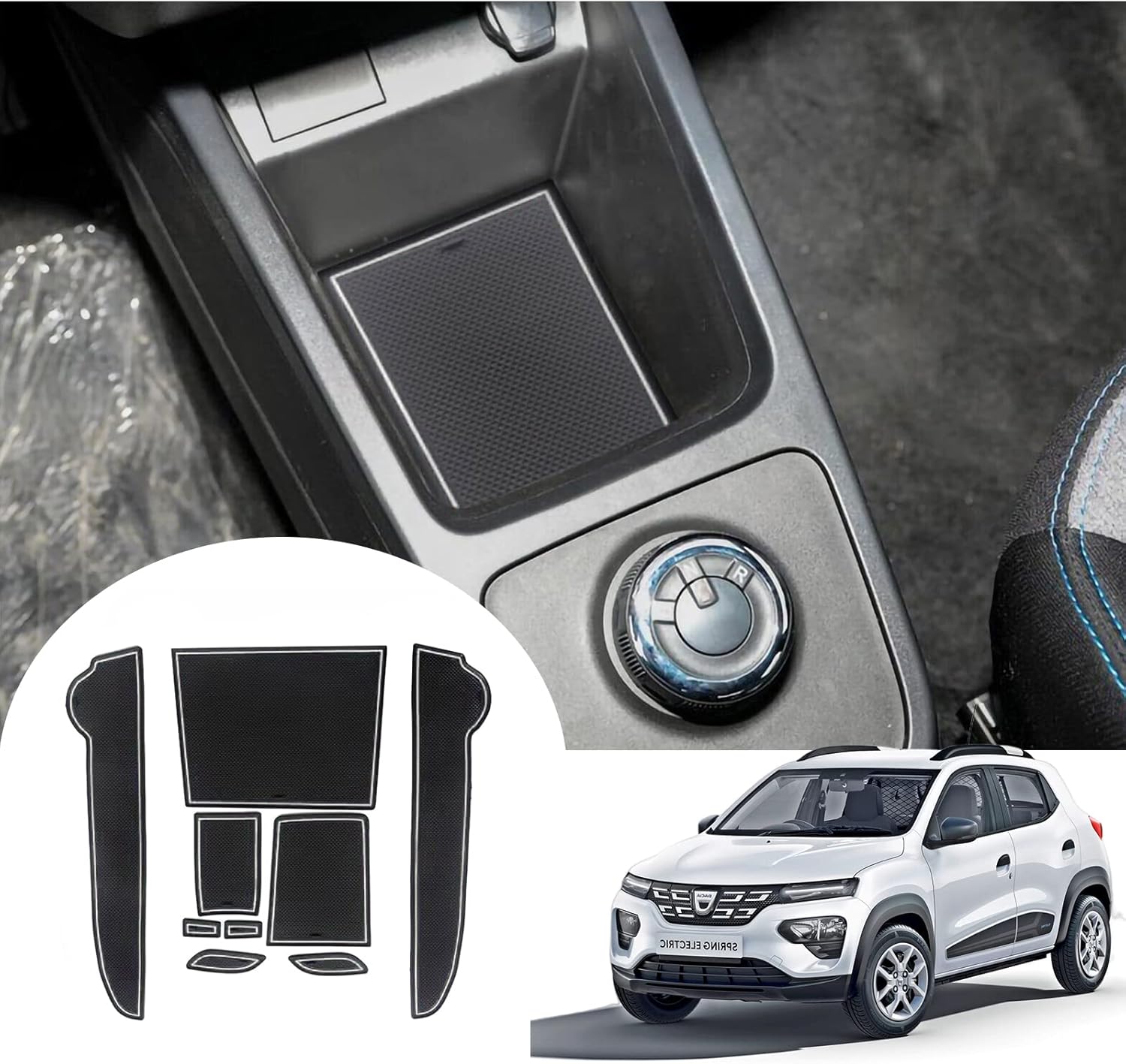 GAFAT Dacia Spring Electric 2022 2023 2024 Antirutschmatten, Dacia ...