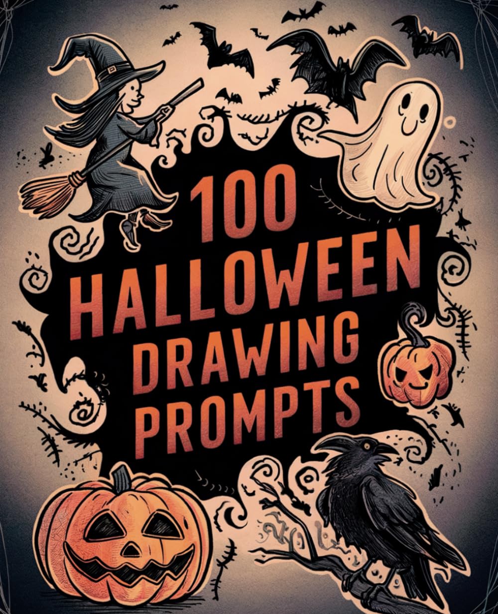 Amazon.com: 100 Halloween Drawing Prompts: Halloween-Themed Art Journal ...