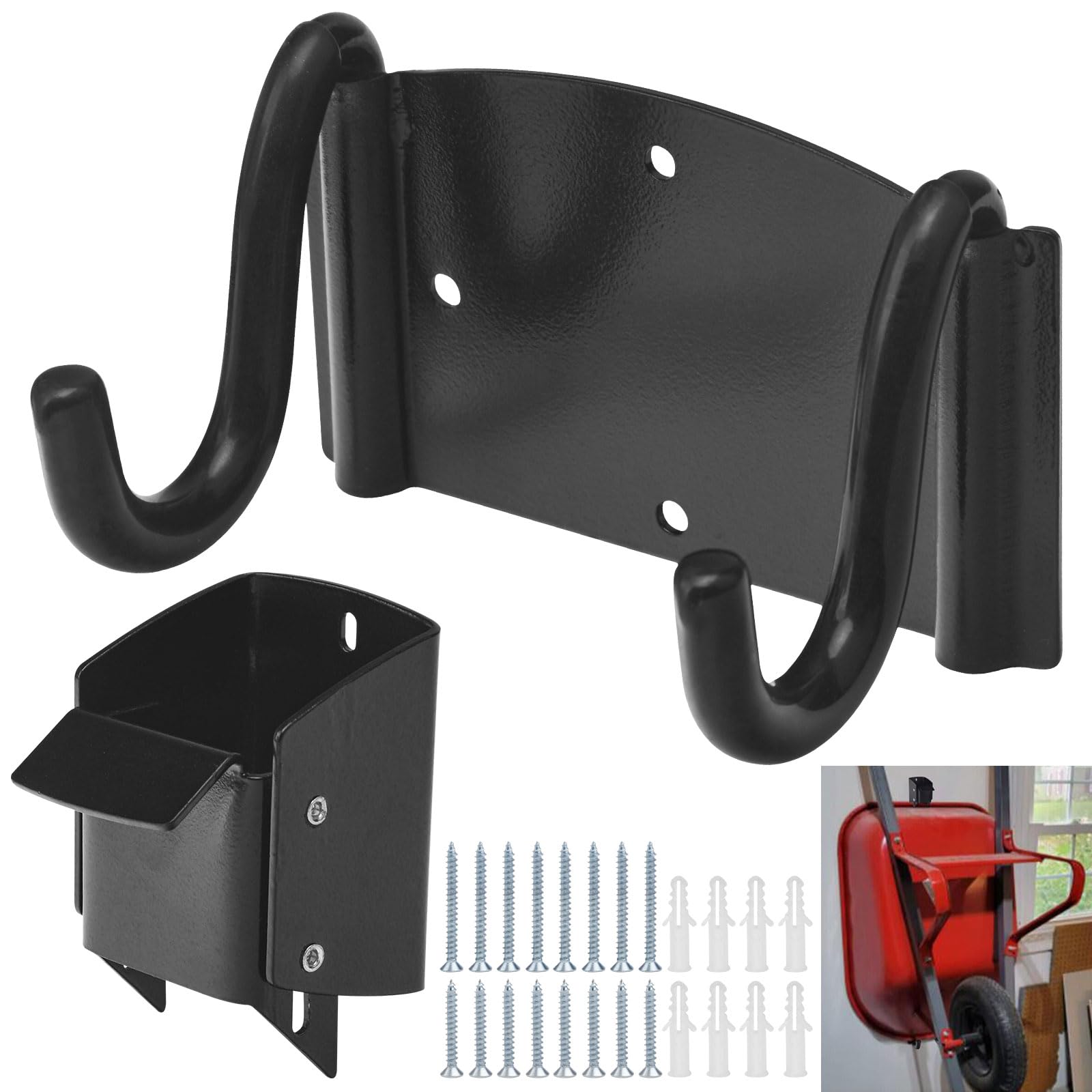 Amazon.com: Huthbrother Wheelbarrow Storage Bracket/Hook -90 lbs ...