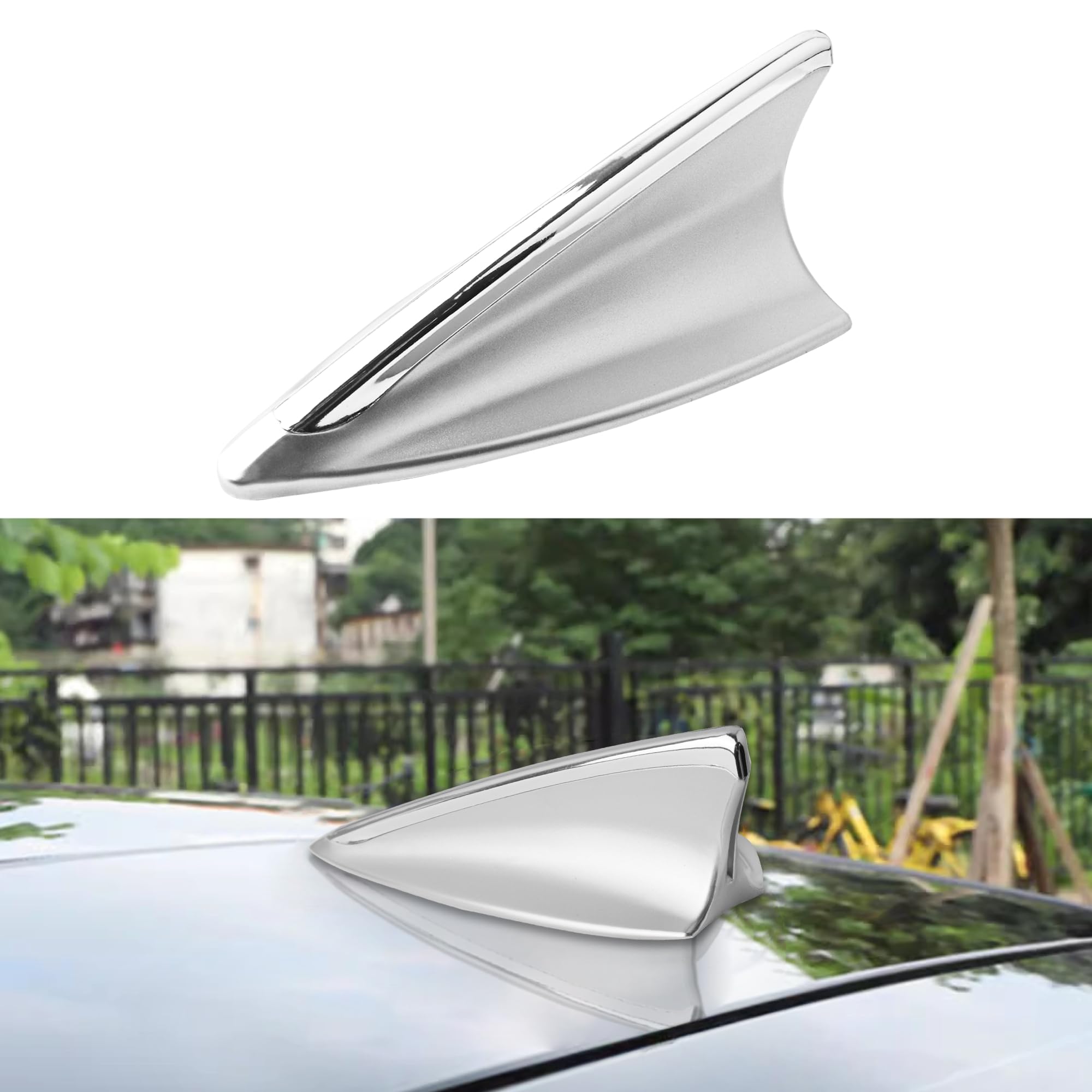 Amazon.com: Shark Fin Antenna Cover Car Decorations,Trendy Antenna ...