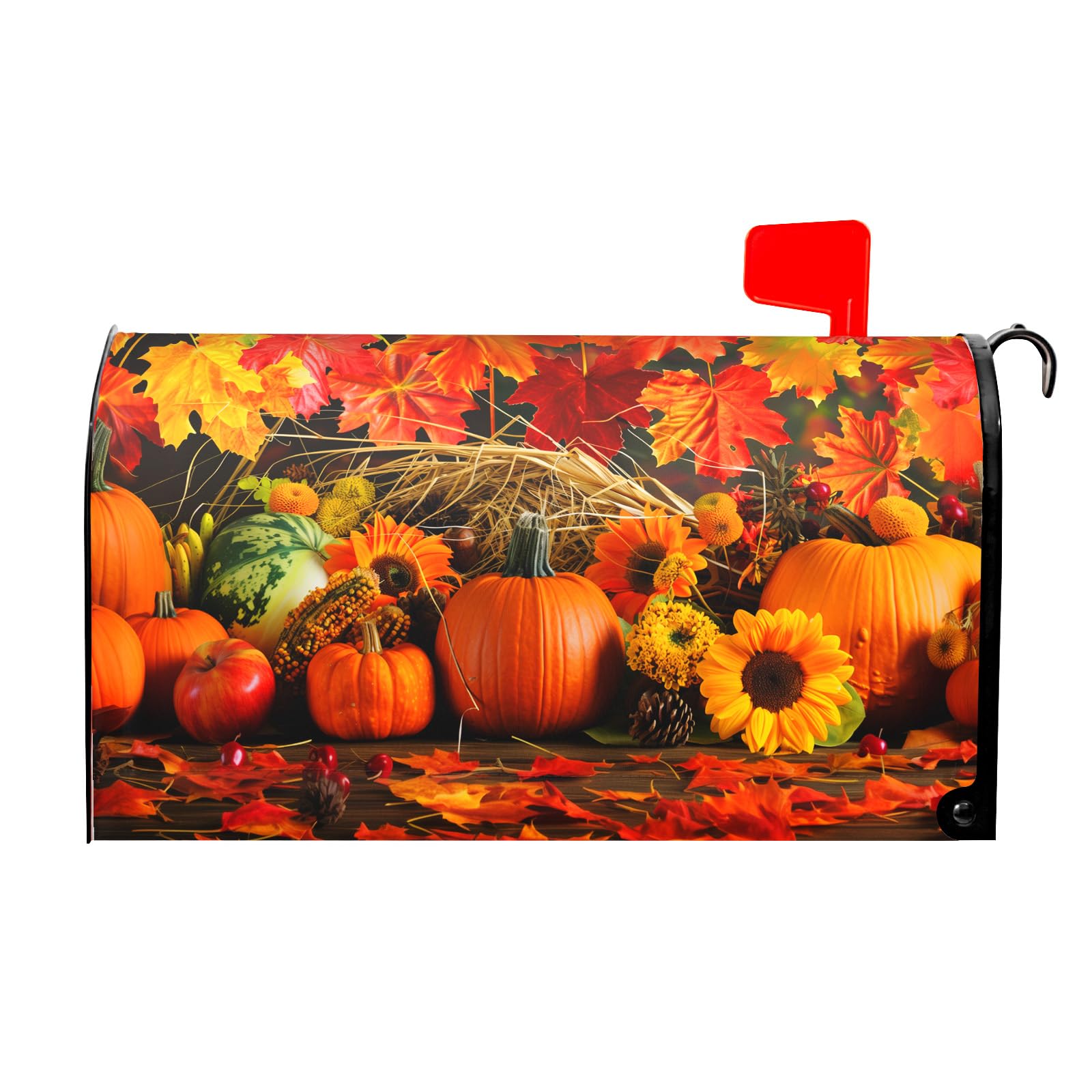 Amazon.com: aportt Autum Fall Mailbox Cover Thanksgiving Pumpkin ...