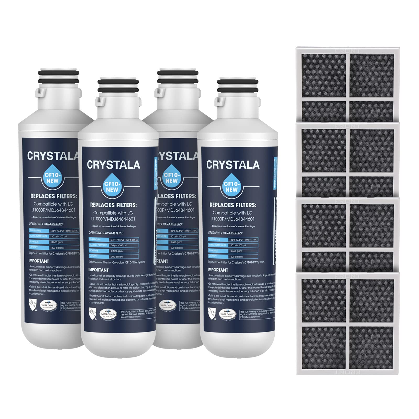 Crystala Filters LT1000PC Replacement Water Filter, Compatible with ...