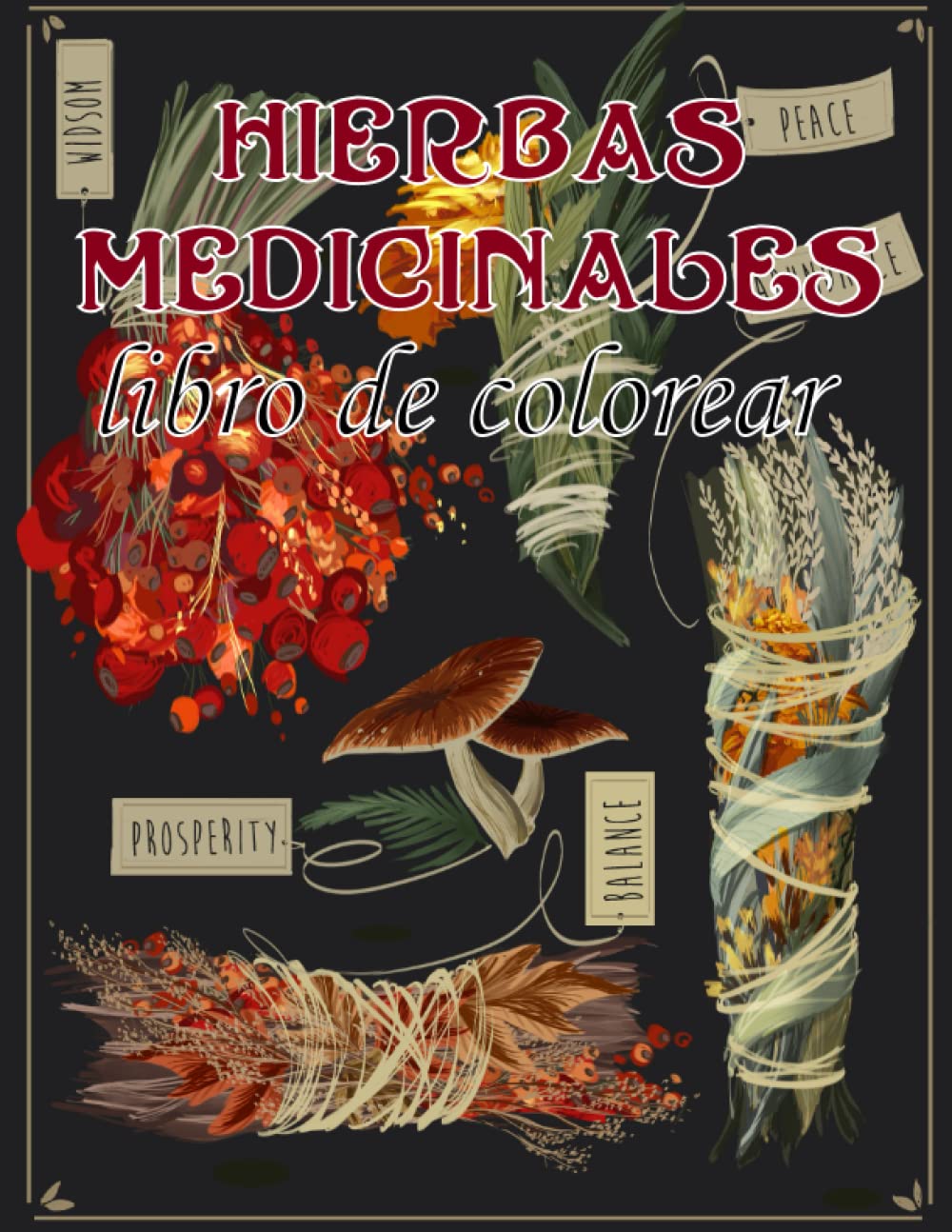 Libro Para Colorear De Hierbas Medicinales Increible Libro Para ...