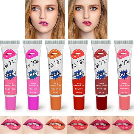 Amazon.com : 6 Colors Tattoo Magic Color Peel Off Mask Tint Long ...