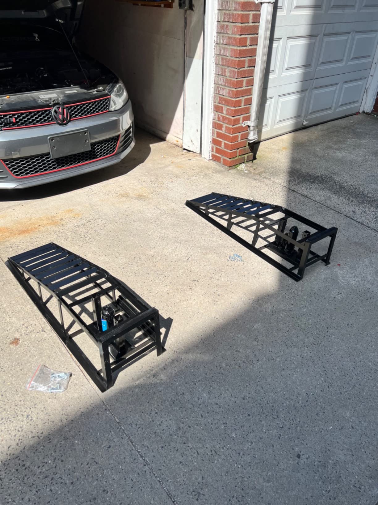 $37/mo - Finance 2 Pack Hydraulic Car Ramps 5T 10000lbs Low Profile Car ...