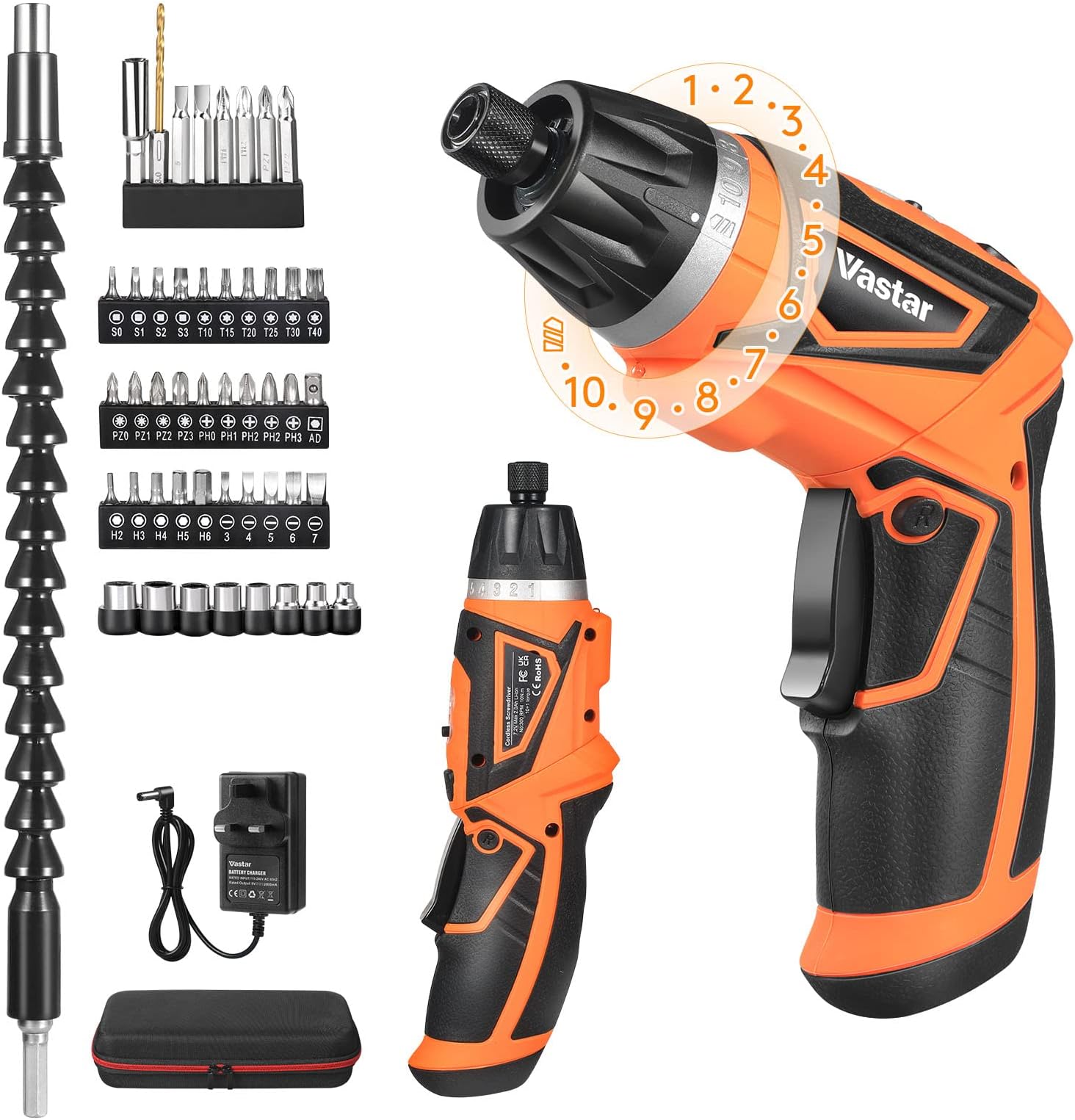 Parkside Cordless Screwdriver with Interchangeable Heads PAS 4 B2 ...