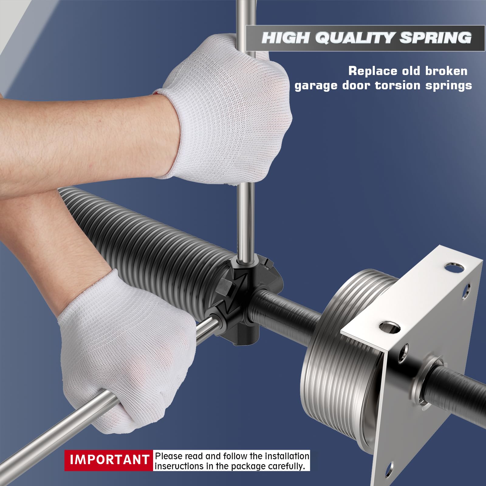 Snapklik.com : Single 2 Right Hand Wound (Red Cone) Garage Door Torsion ...