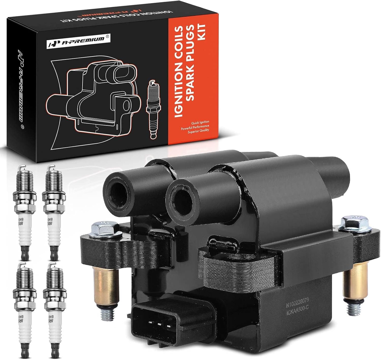 Amazon.com: A-Premium Ignition Coils and Spark Plugs Kits Compatible ...