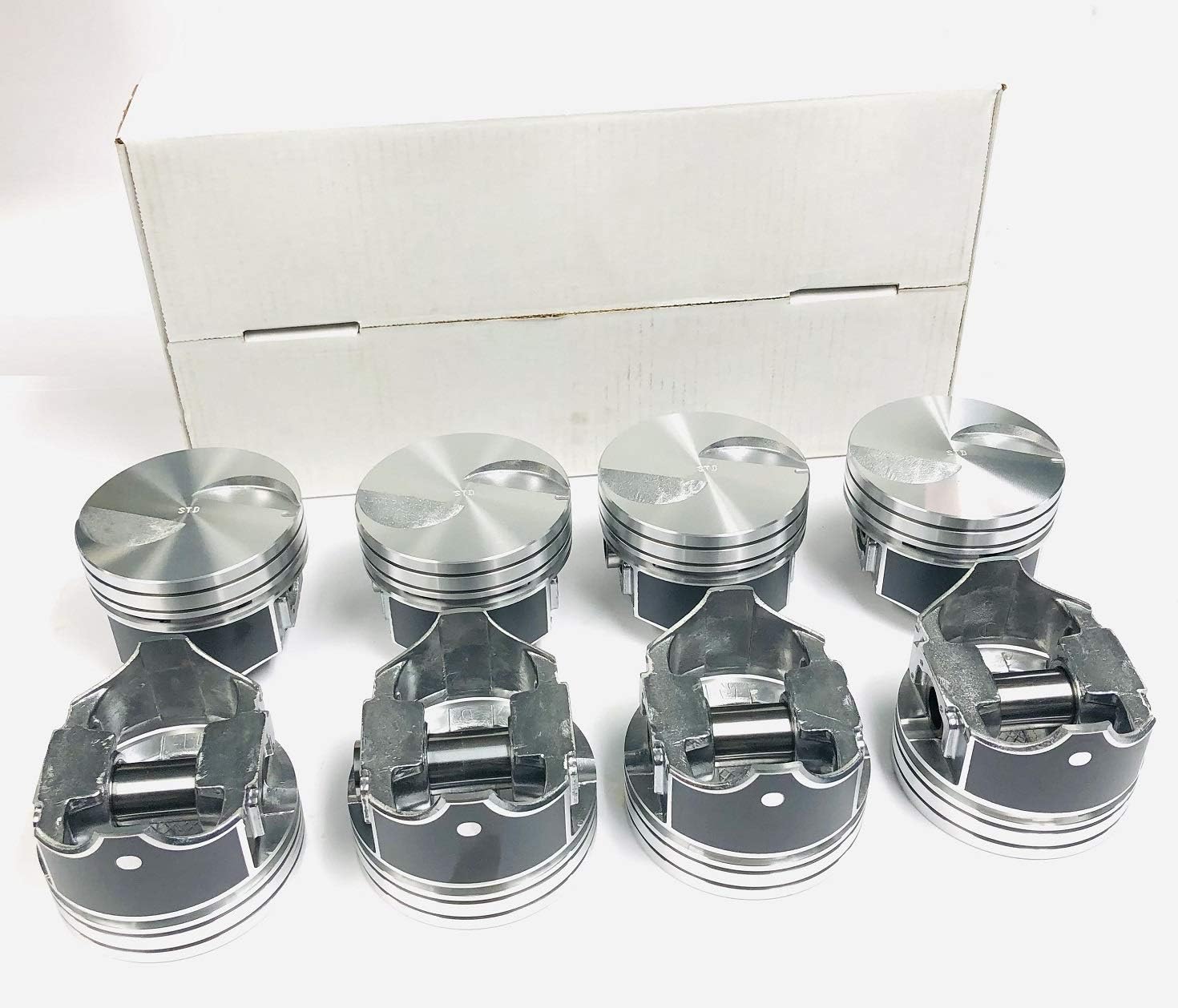 Amazon.com: Silvolite Hypereutectic Flat Top Pistons compatible with ...