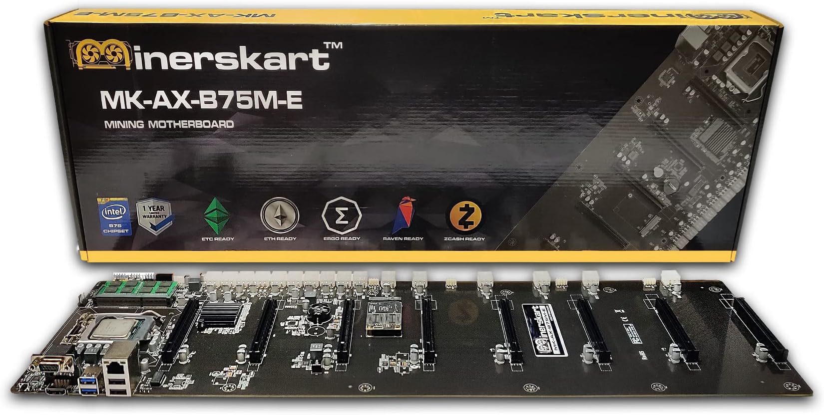Amazon.in: Buy Minerskart® MK-AX-B75M-E V7.2 8 GPU Riserless Mining ...