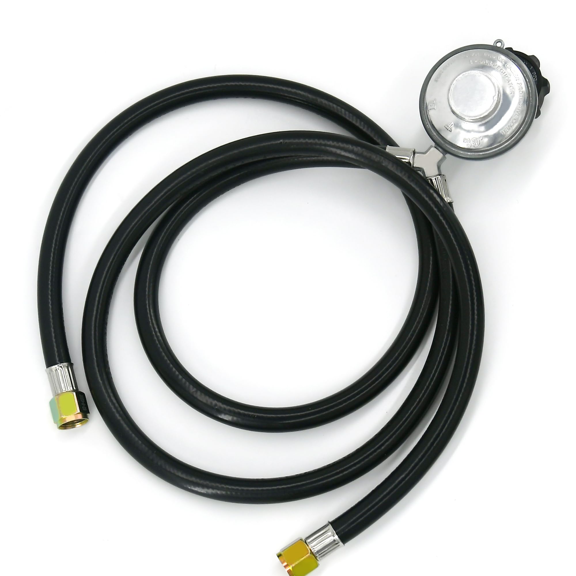 Amazon.com : 4 Feet Low Pressure Propane Regulator, Y-Splitter Kit with ...