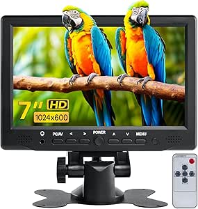 Amazon.com: Hosyond 7 inch Small Monitor TFT LCD Display 1024X600 HDMI ...