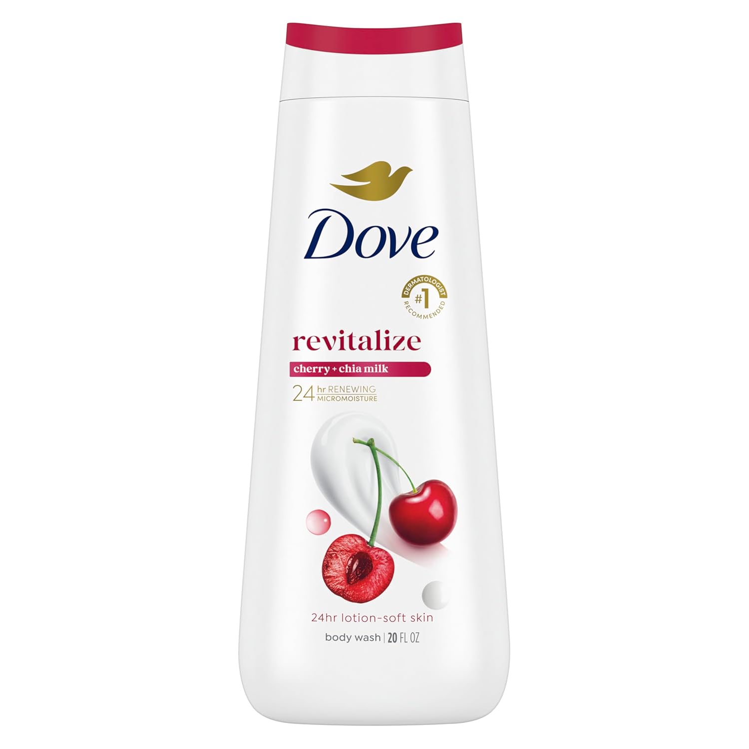 Amazon.com : Dove Body Wash Revitalize Cherry and Chia Milk For 24hr ...