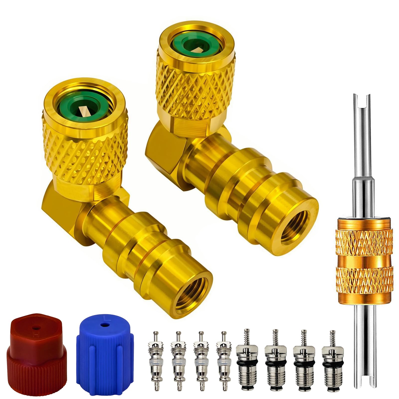 Snapklik.com : VOTNMIC R12 To R134A AC Retrofit Fitting Adapter Kit ...