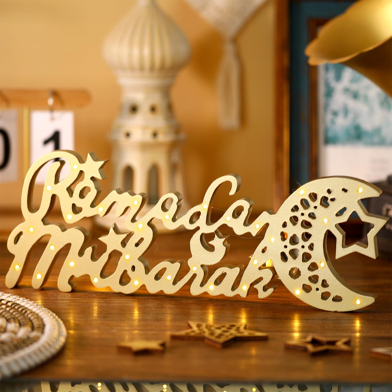 Snapklik.com : Tujoe Ramadan Decorations Islamic Tabletop Decor Ramadan ...