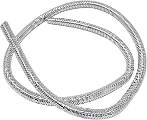 Motorcycle Protective Chrome Spiral Wrap for Cable Wire Tidy Hose ...
