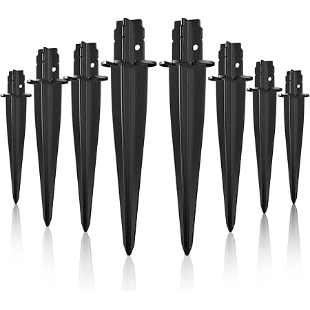 Amazon.com : Metal Stake Solar Lights Replacement Spike - 8 Pack ...