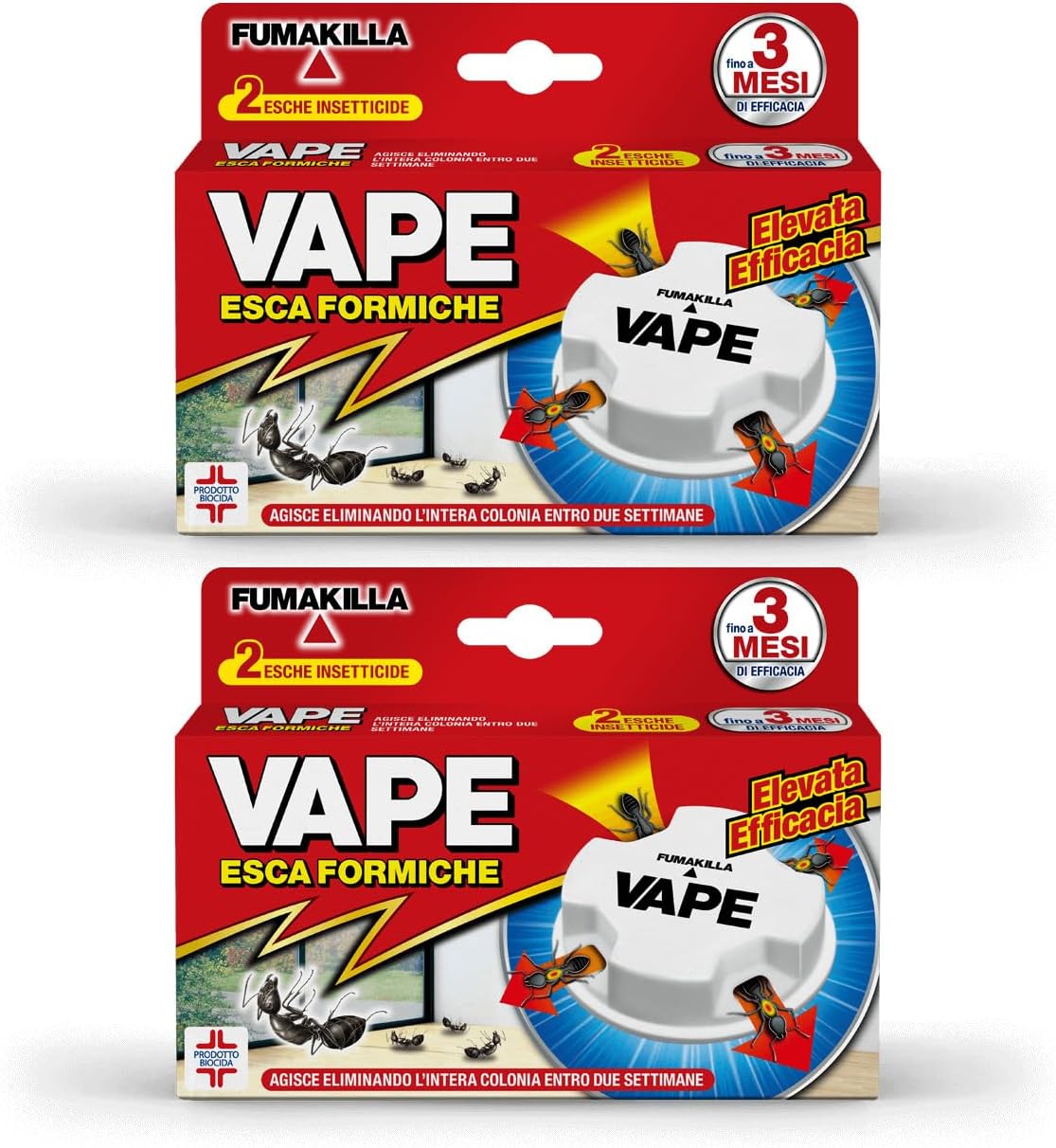 Insetticida Vape Antiformiche - 2 Confezioni da 2 Esche Per Uso In ...