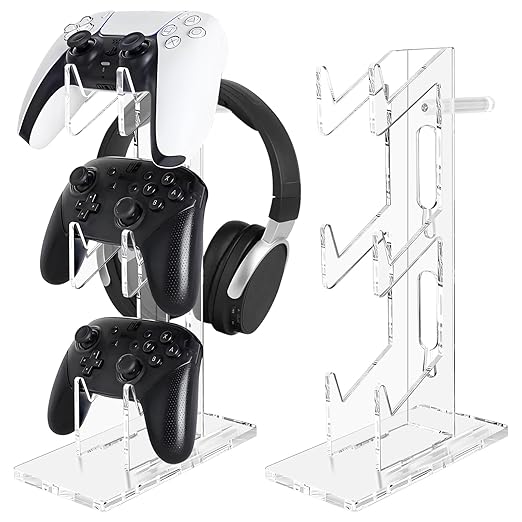 Amazon.com: FYY Game Controller Holder 3 Tiers - Universal Dual Stand ...