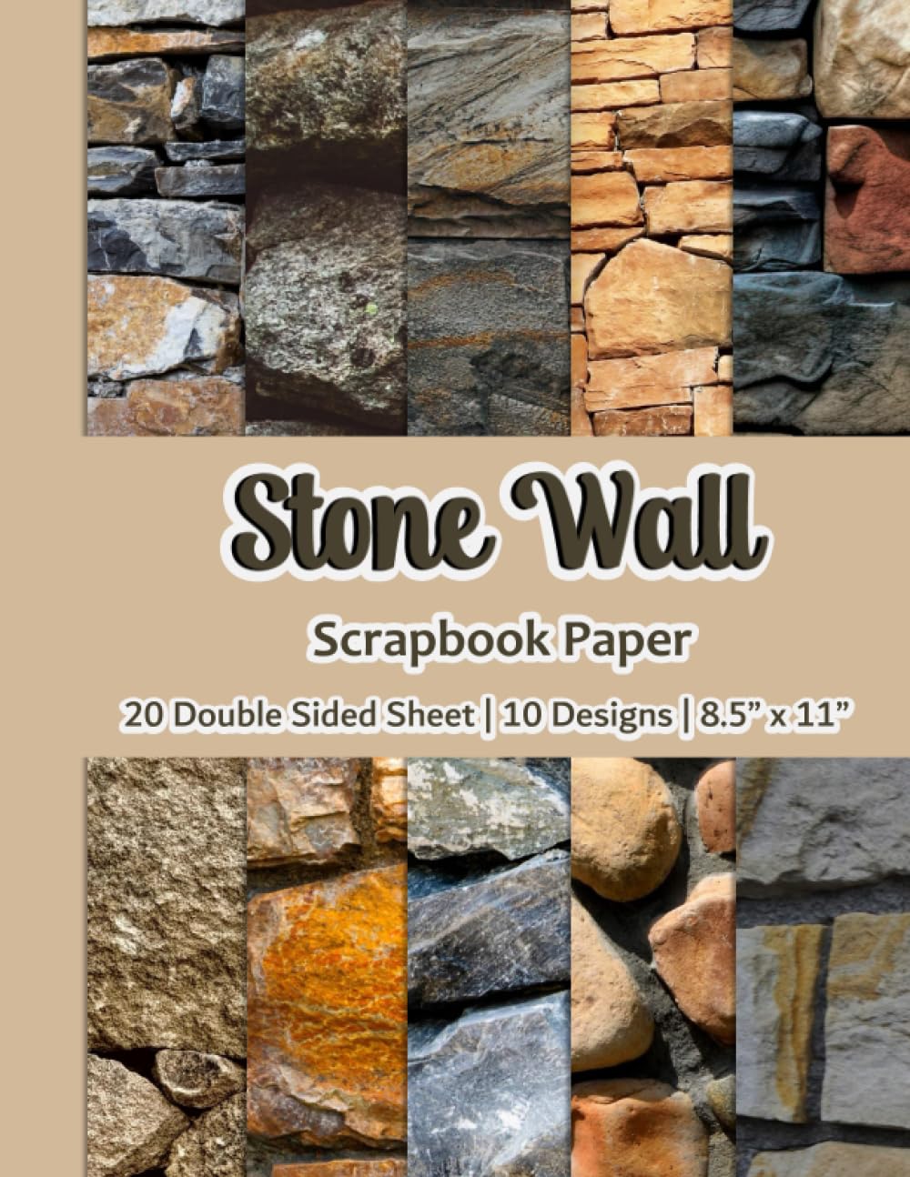 Stone Wall Scrapbook Paper: Stone Texture Scrapbook Paper | 10 Designs ...