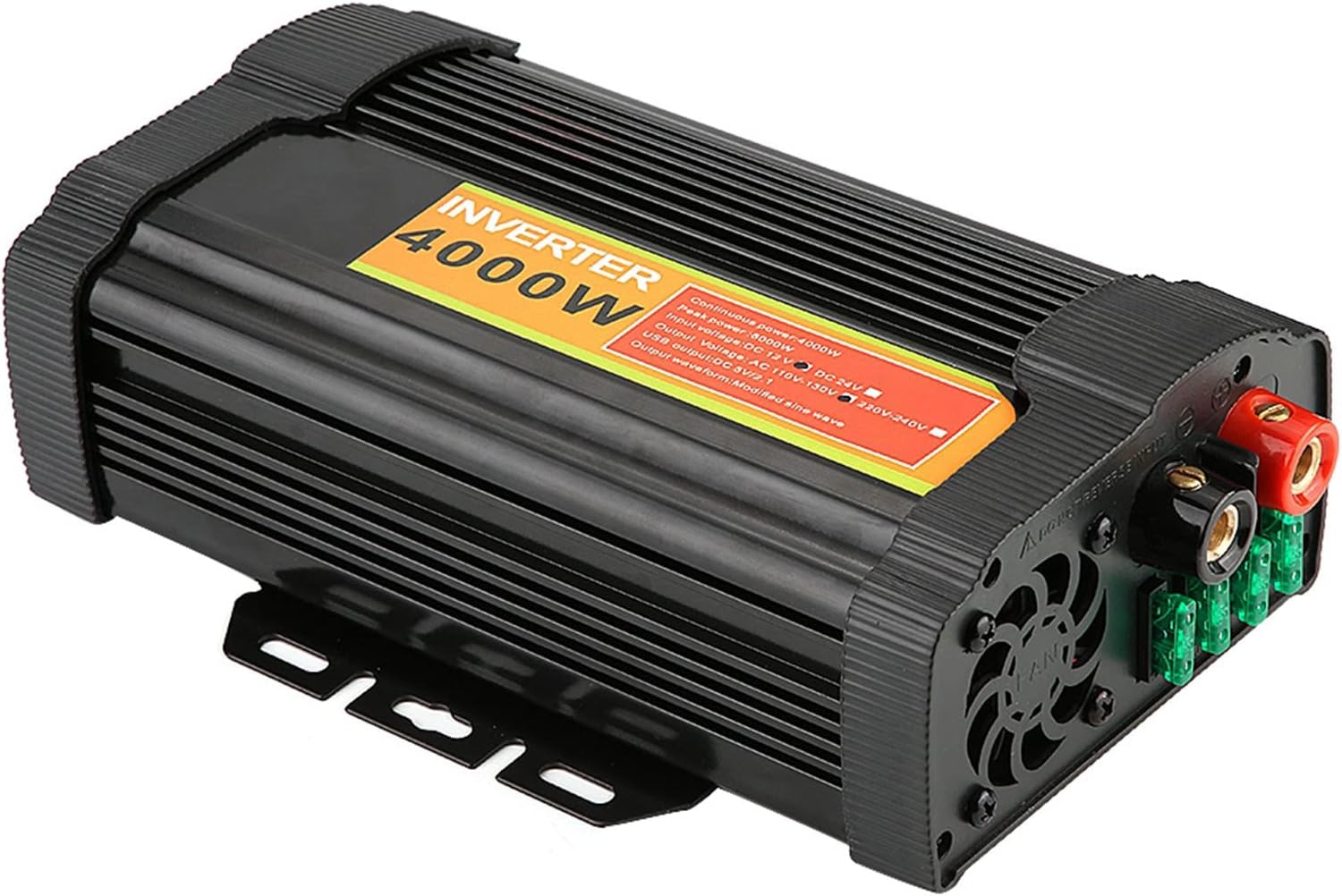 Car Inverter, 12V DC to 110V AC 4000W Car Auto Voltage TransReplacement ...