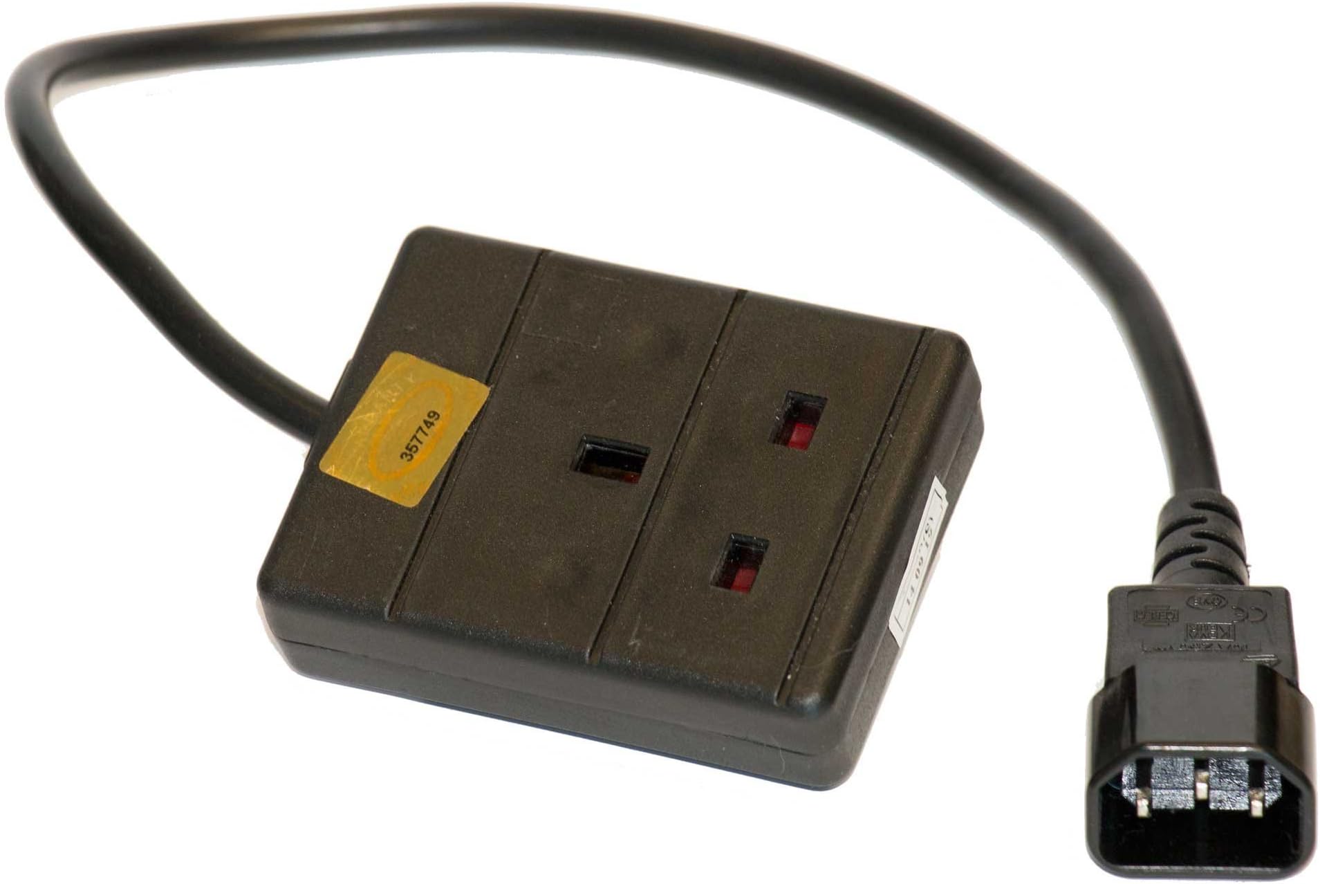 Power cable - IEC C14 plug - 13A socket - 25 cm : Amazon.co.uk ...