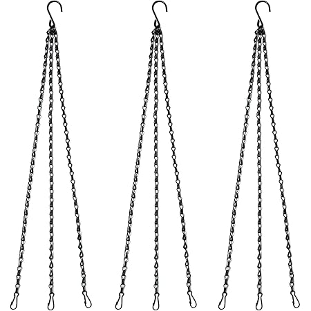 Amazon.com: Hanging Baskets Chains 23 Inches 4 Leads Hanging Chains ...