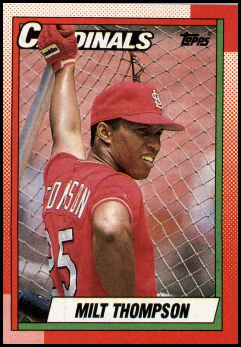 Amazon.com: 1990 Topps Baseball #688 Milt Thompson St. Louis Cardinals ...