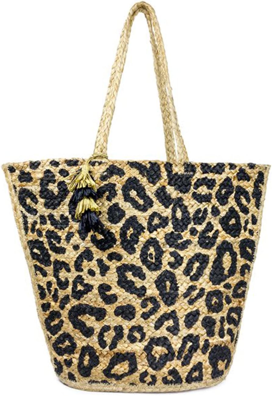 Amazon.com: Magid Handbags Magid Women's Leopard Print Woven Jute ...