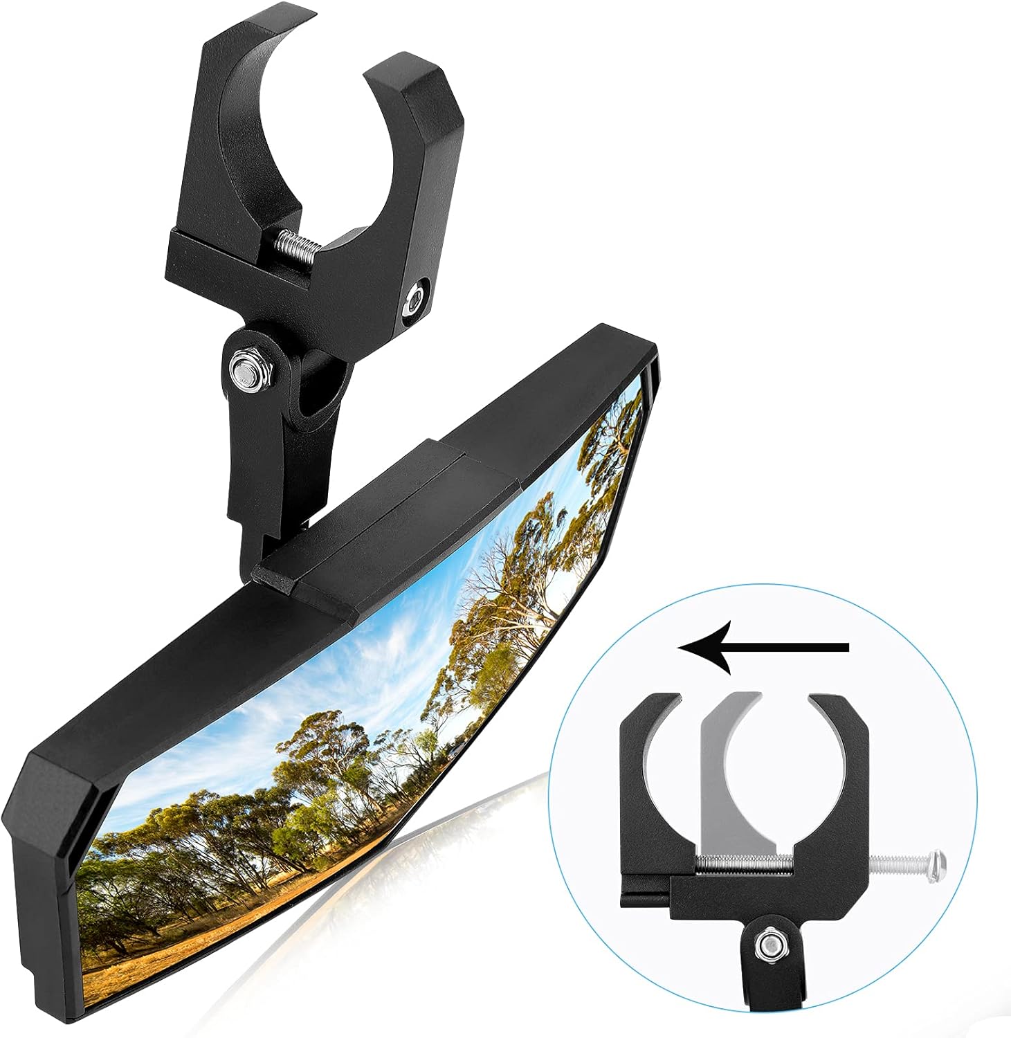 Amazon.com: UTV Center Mirror, kemimoto UTV Rearview Mirror Clear View ...