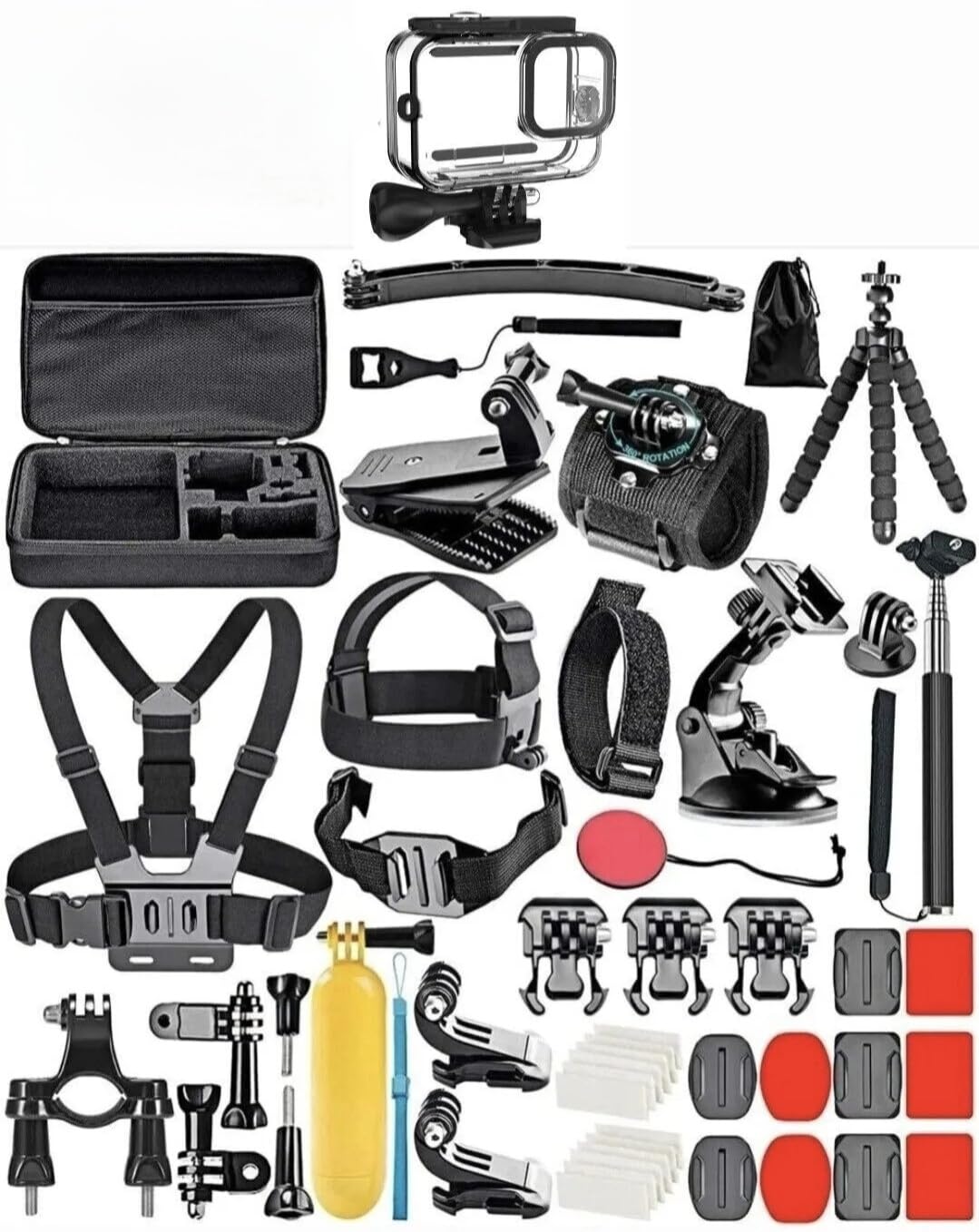 Amazon.com : 50 Accessories Kit for Gopro Hero 13 12 11 10 9 Black ...