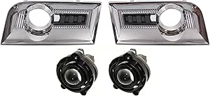 Garage-Pro Front Fog Light Kit Compatible With 2010-2015 GMC Terrain OE ...