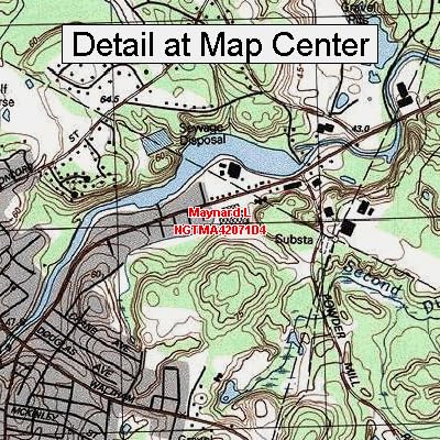 Amazon.com: USGS Topographic Quadrangle Map - Maynard L, Massachusetts ...