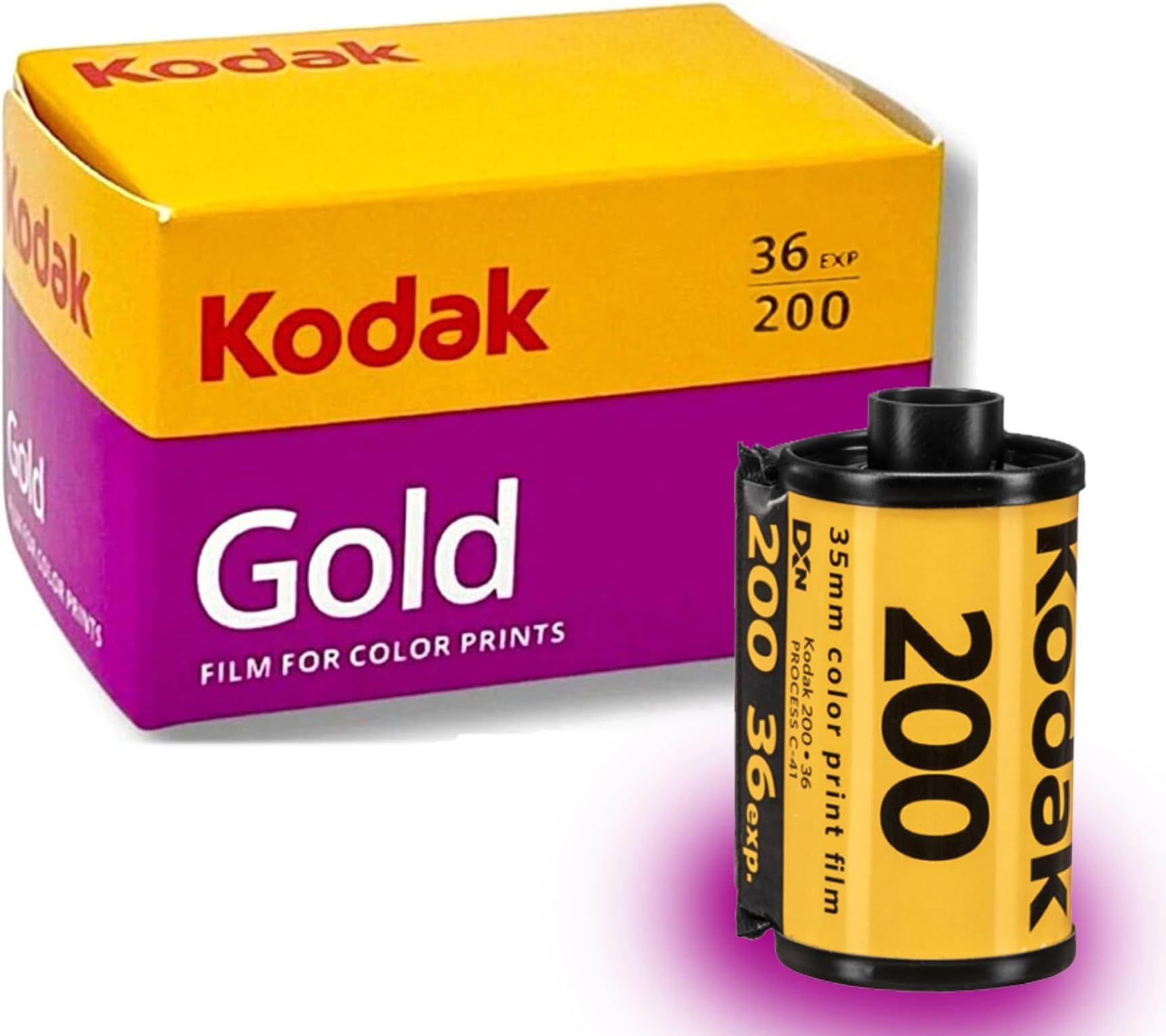 Amazon.com : Kodak Gold 200 Color Negative Film (ISO 200) 35mm 36-Exposures, 603 3997 ...
