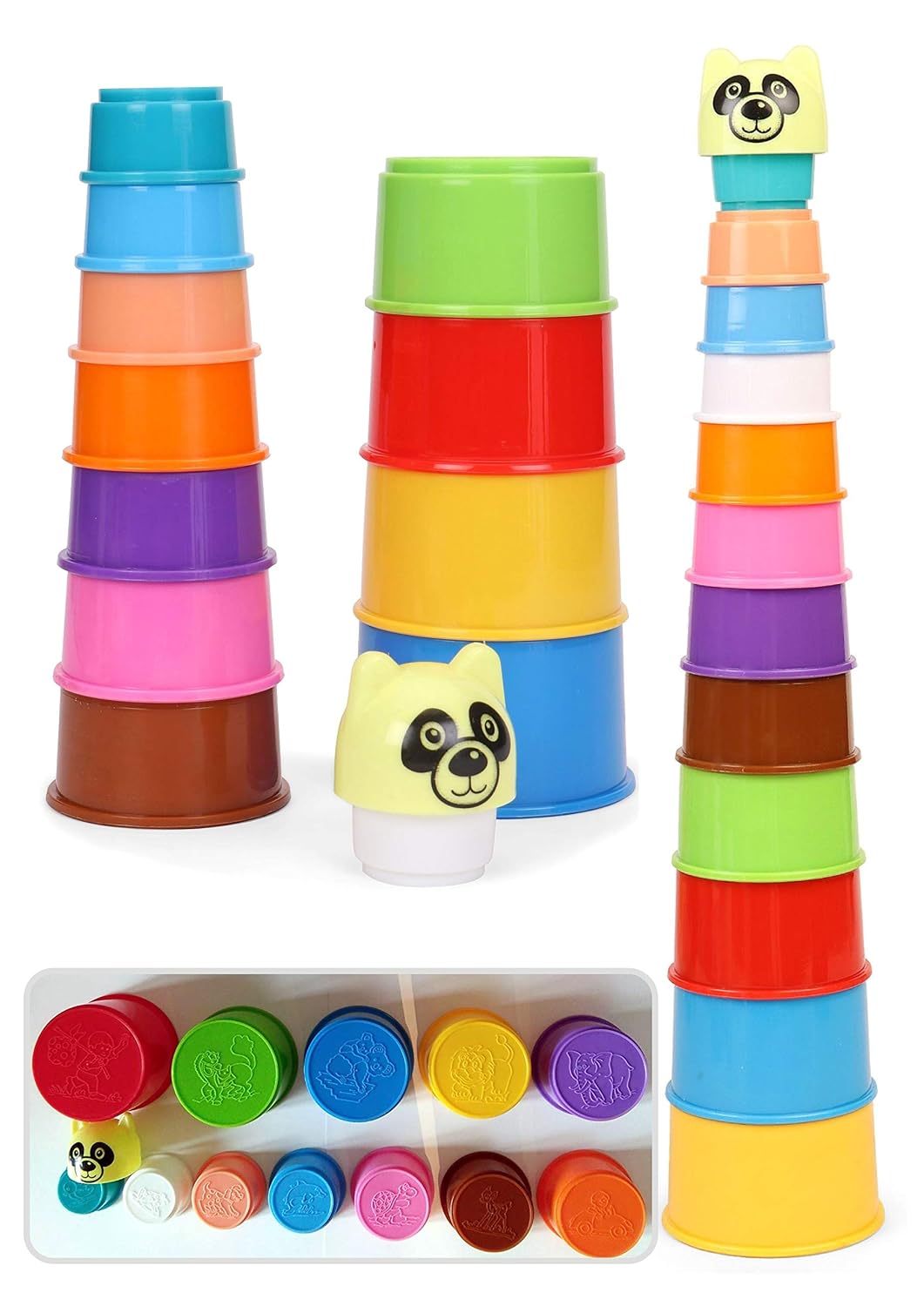SARTHAM Baby Toy, Stacking Cups for Kids (Age 1+) : Amazon.in: Toys & Games