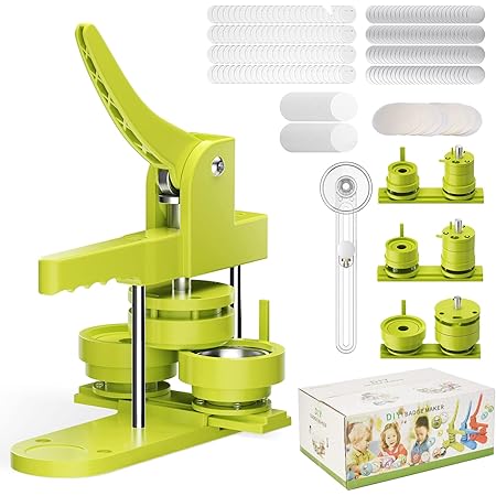 Amazon.com: Button Maker Machine Multiple Sizes 400pcs, Pin Maker ...