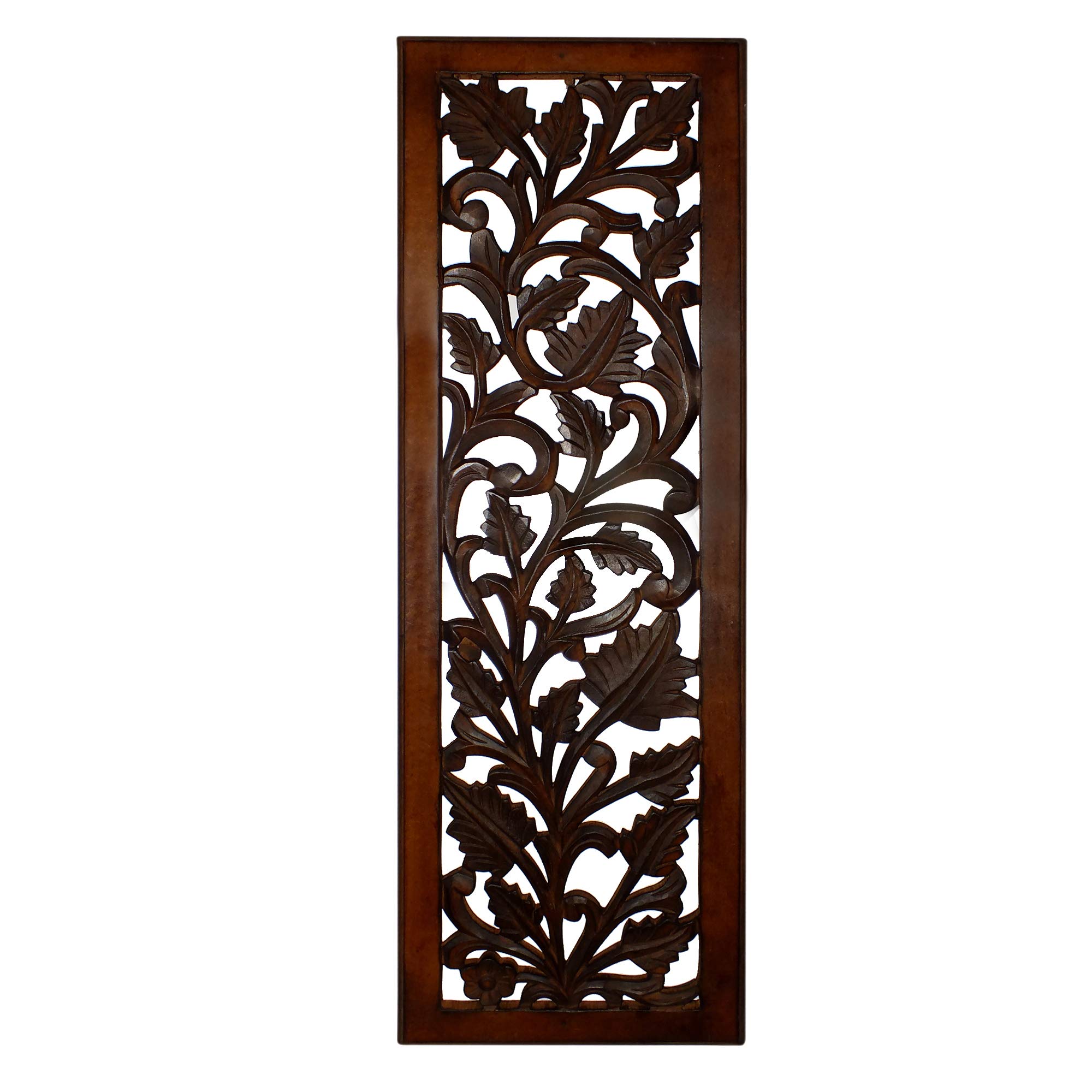 Snapklik.com : Benjara Mango Wood Wall Panel Hand Crafted