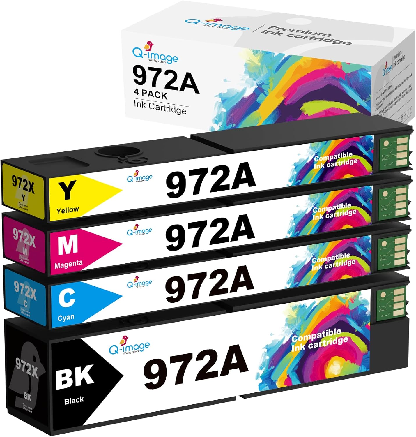 Amazon.com: Q-image 972A Ink Cartridge Replacement for HP 972A 972X 972 ...