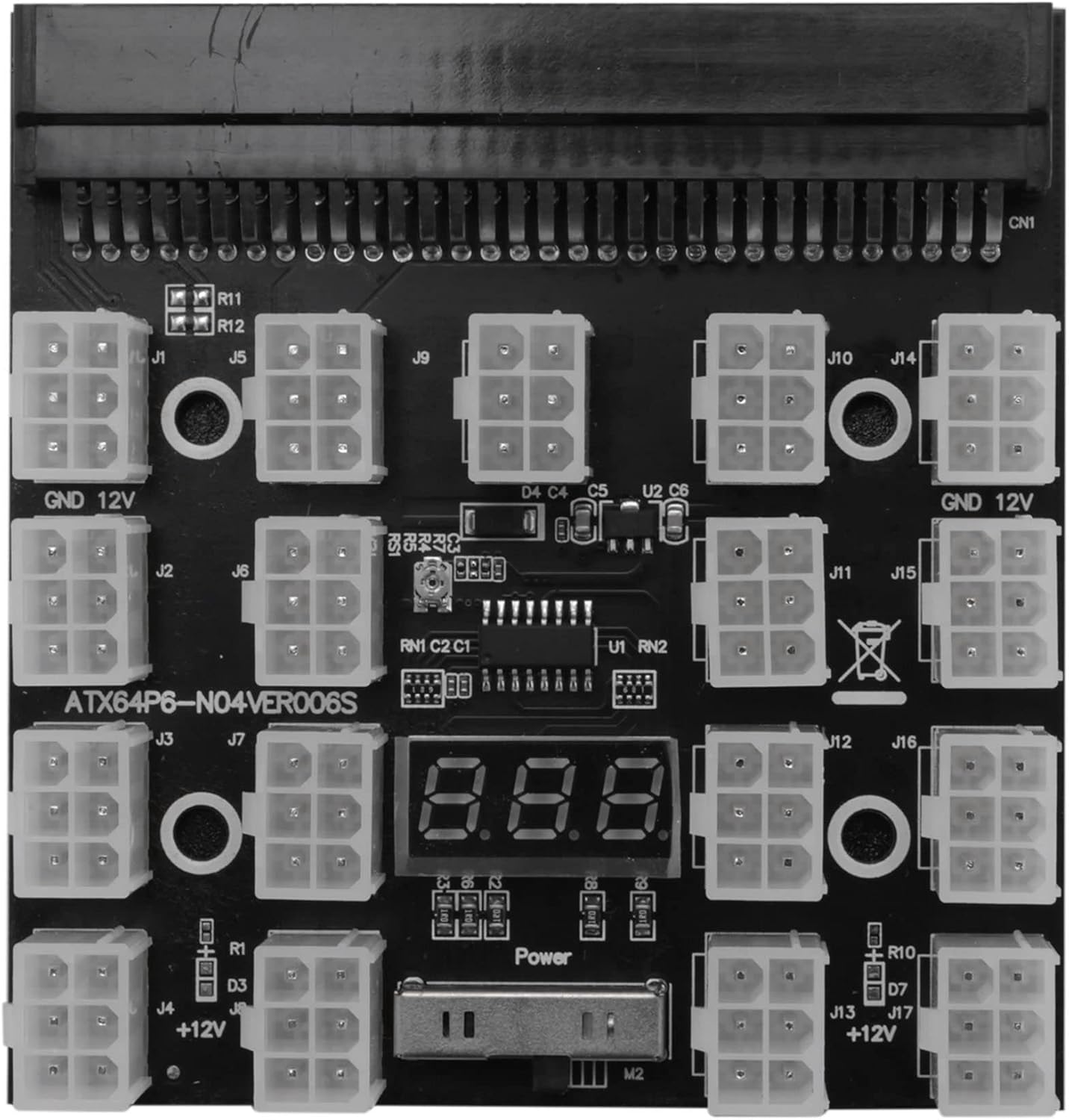 Amazon.com: Kqcibz Breakout Board 17 Port 6Pin LED Display Power Module ...