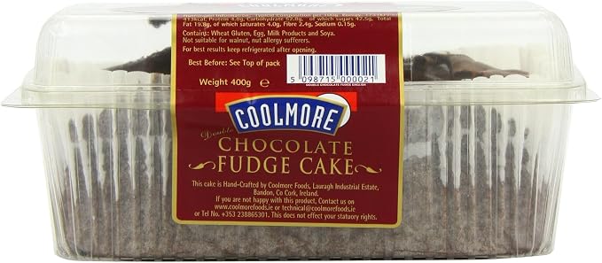 Coolmore Foods Chocolate Fudge Cake, 400g : Amazon.co.uk: Grocery