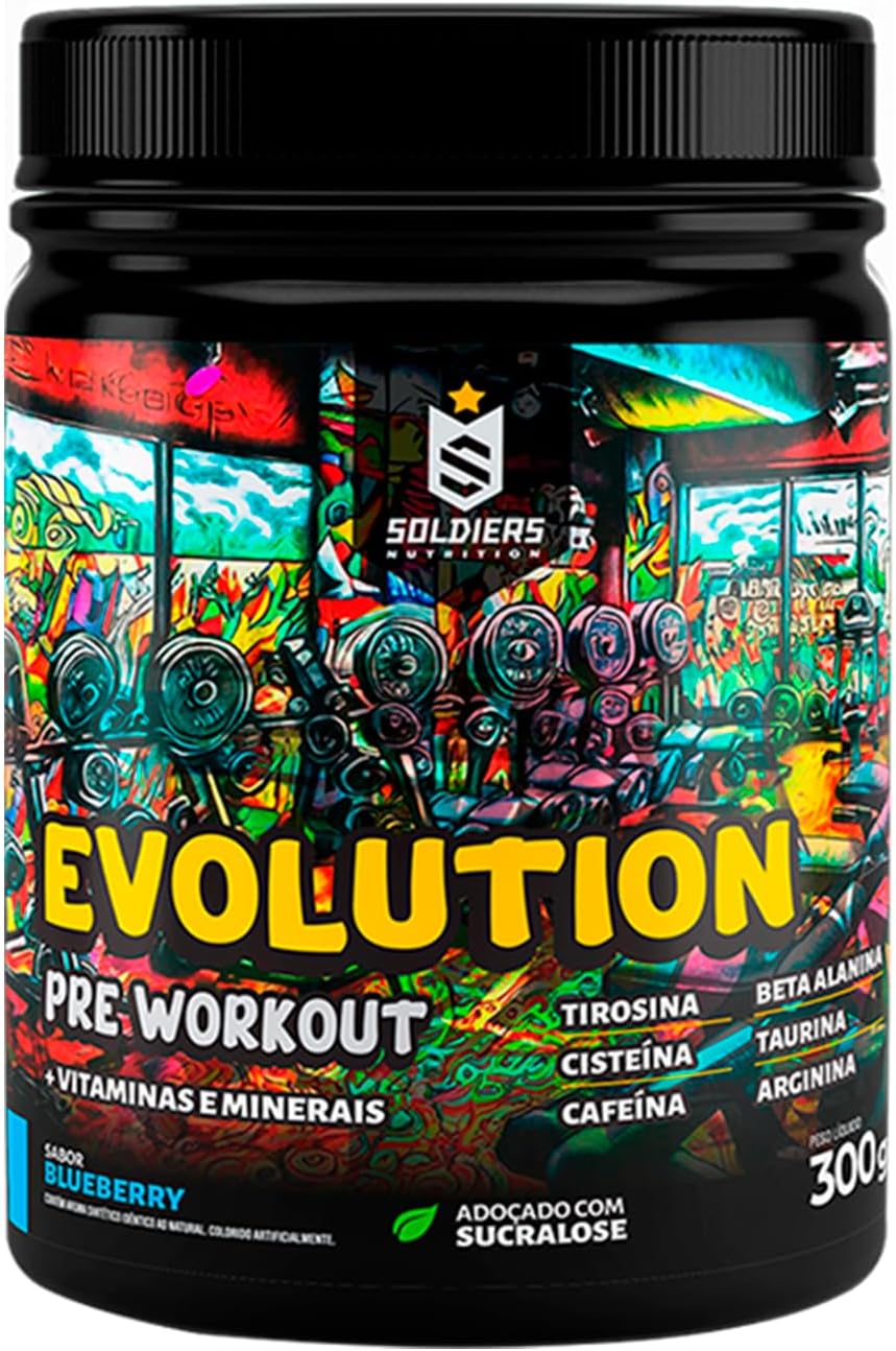 Soldiers Nutrition - Pré-Treino Evolution Pré Workout 300g - (Blueberry ...