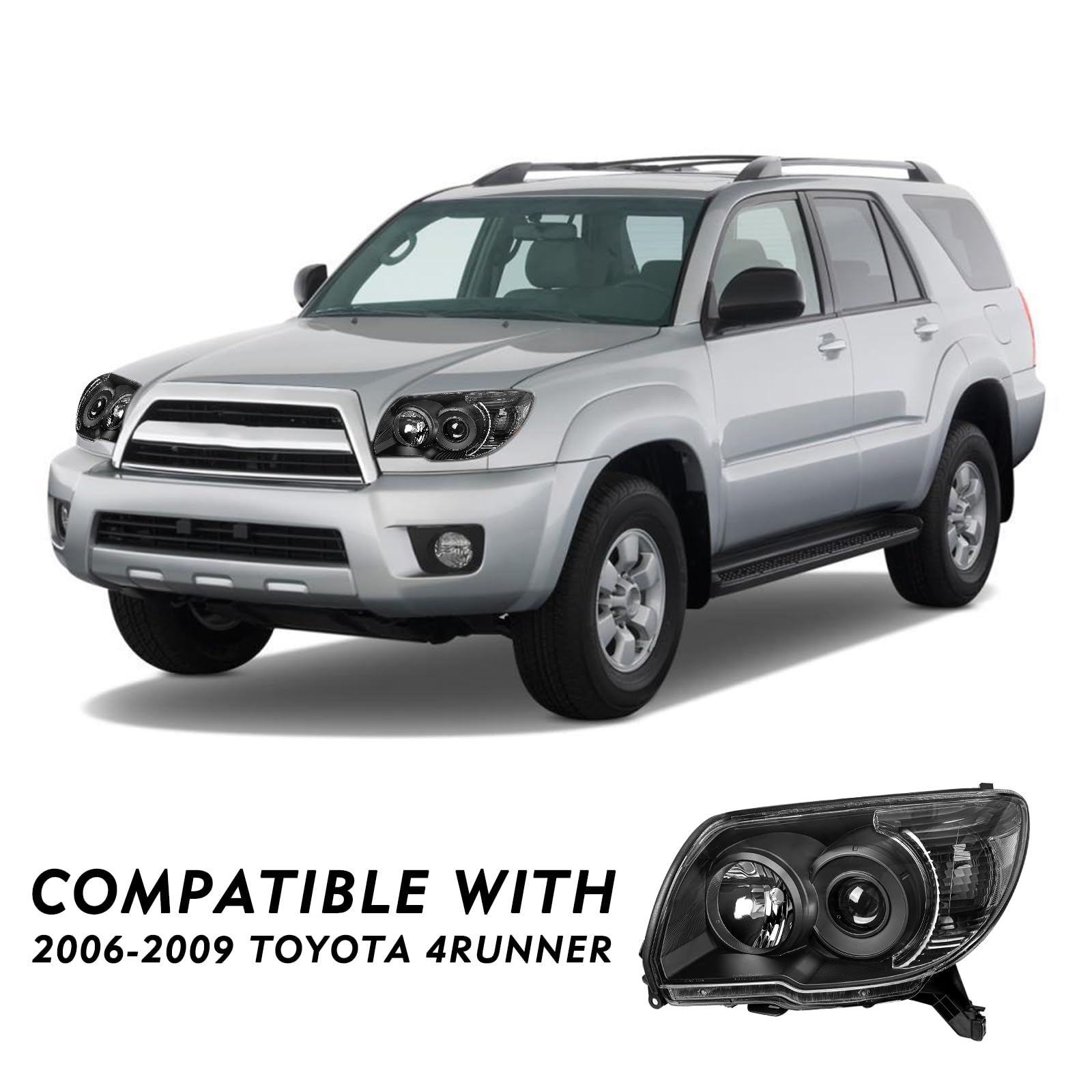 Headlight Assemblies For 2009 For Toyota 4Runner Low Beam LED Headlight ...