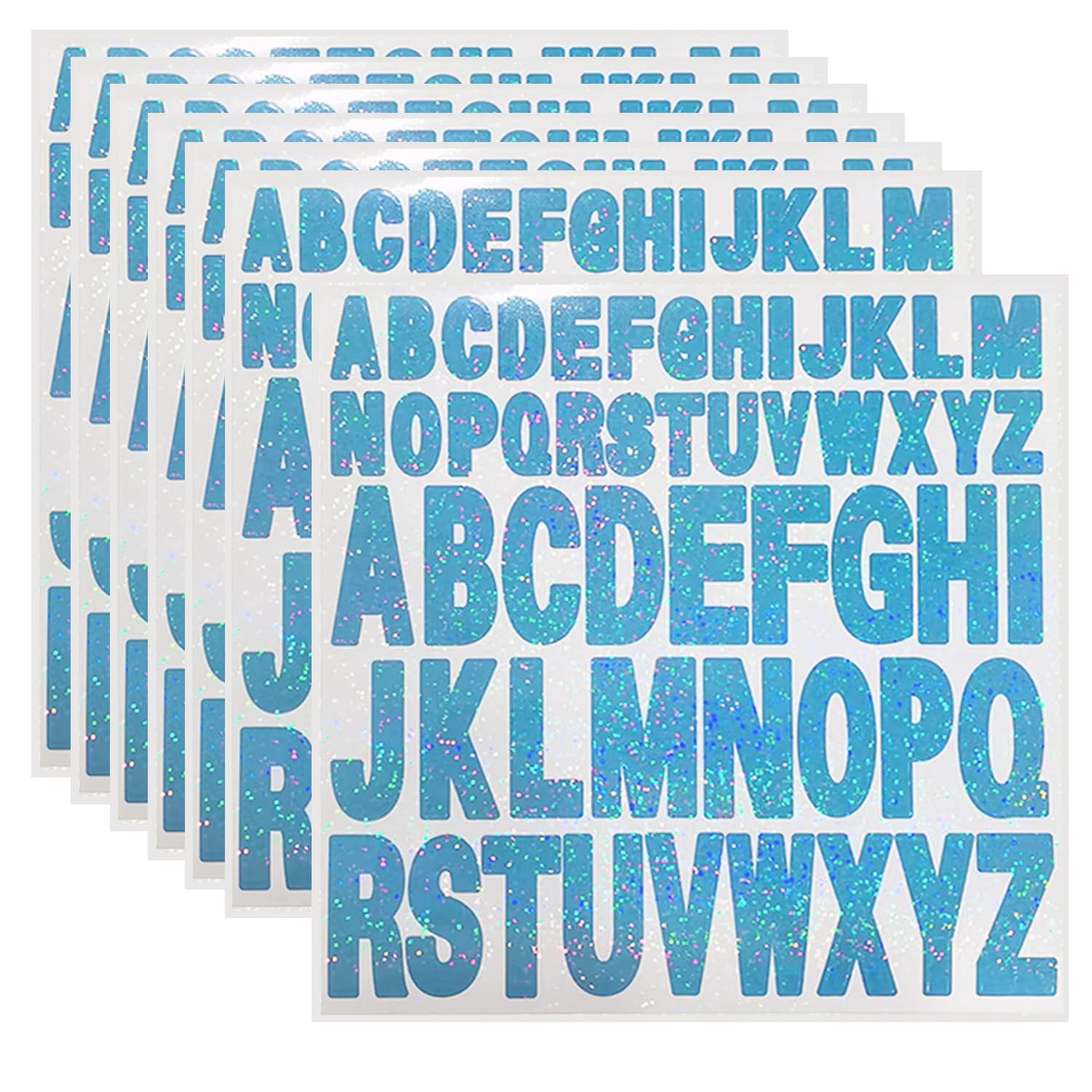 Amazon.com: Starboling Letter Stickers,2 Inch+1 Inch Blue Alphabet ...