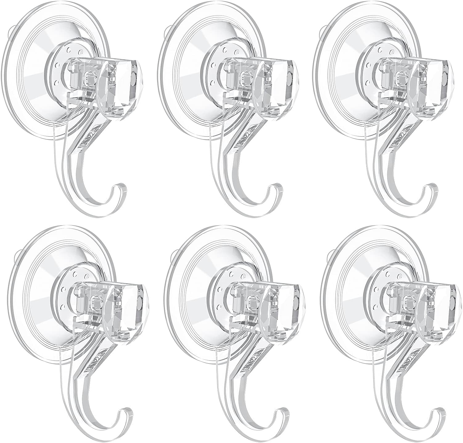 Amazon.com: LUXEAR Suction Hooks Powerful Vacuum Suction Cup Hooks ...