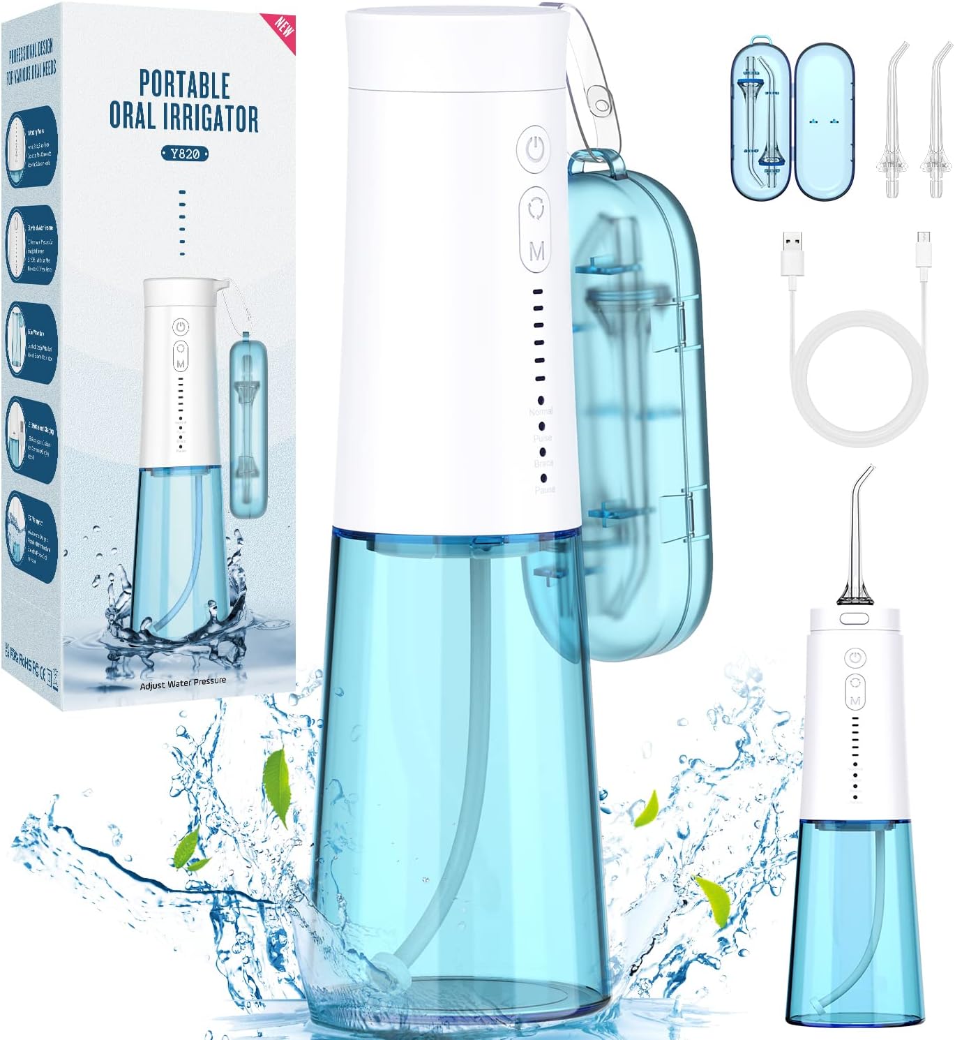 Amazon.com: Water Dental Flosser Cordless Water Flossers for Teeth ...