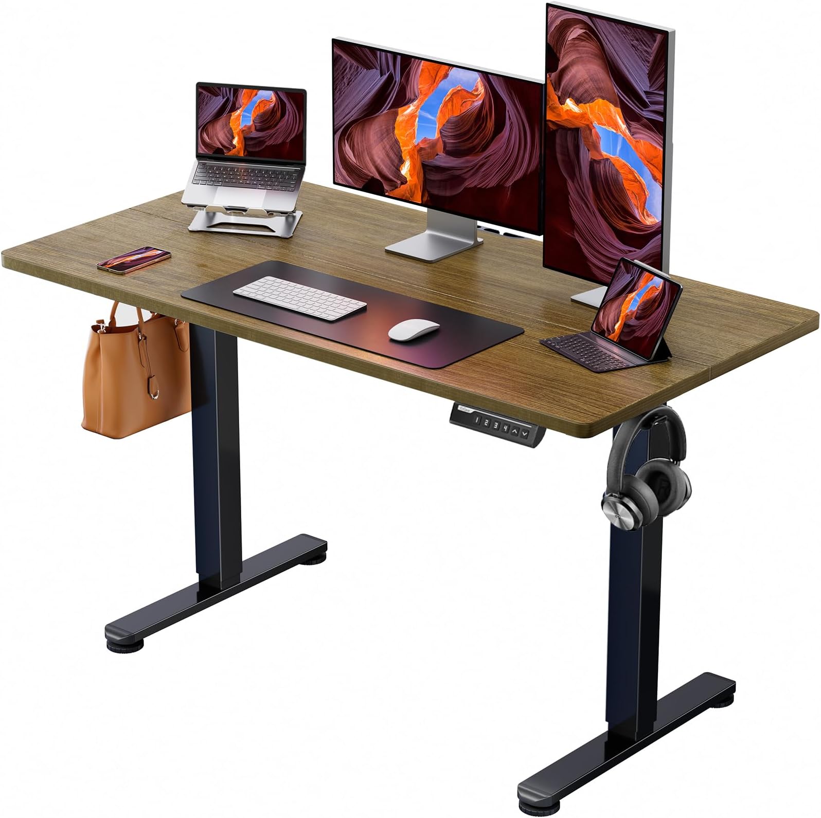 Amazon.com: WOKA L Shaped Standing Desk, 48 x 48 Inches,Height ...
